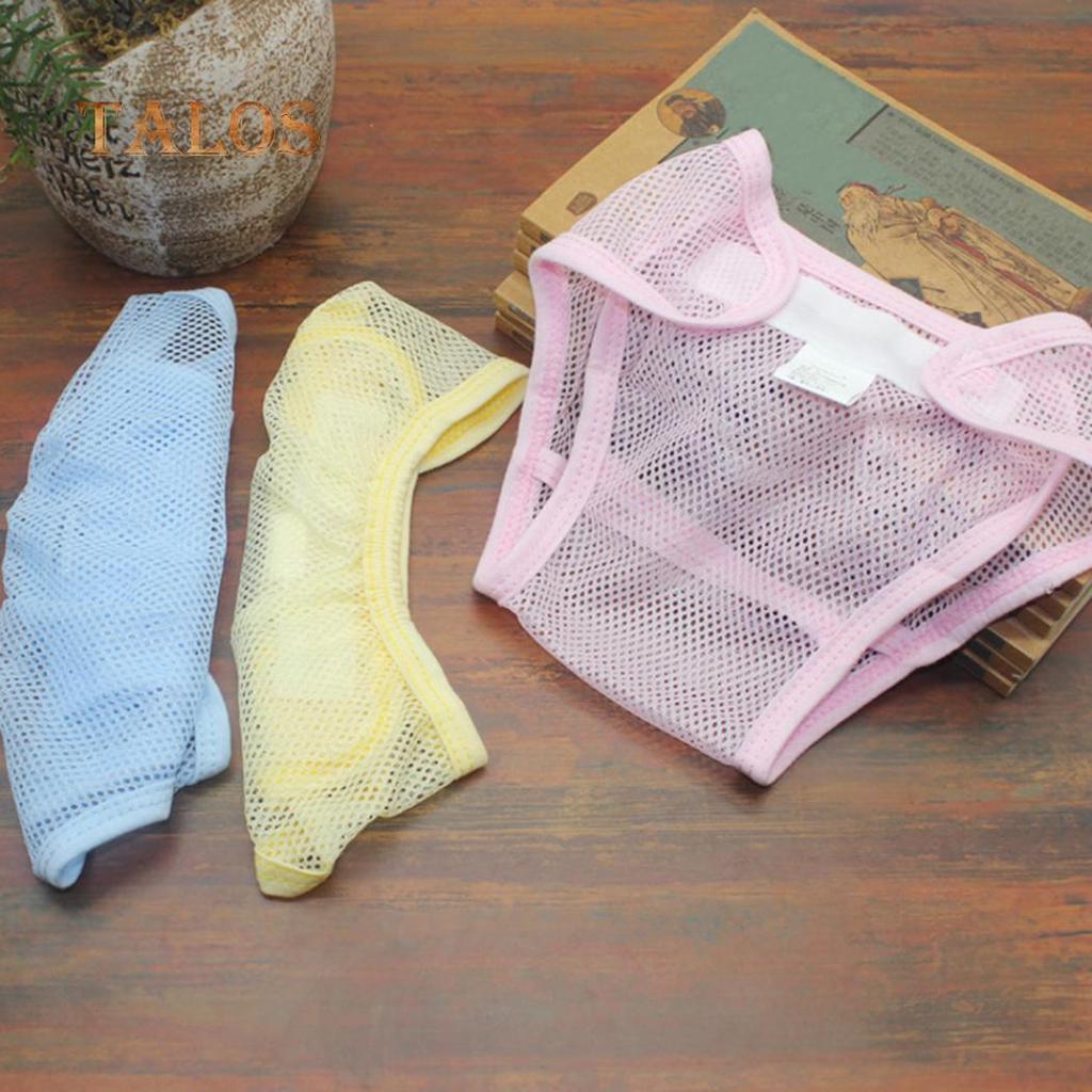 Buy Magic Tape Breathable Baby Newborn Washable Mesh Diaper Cover Pants ...
