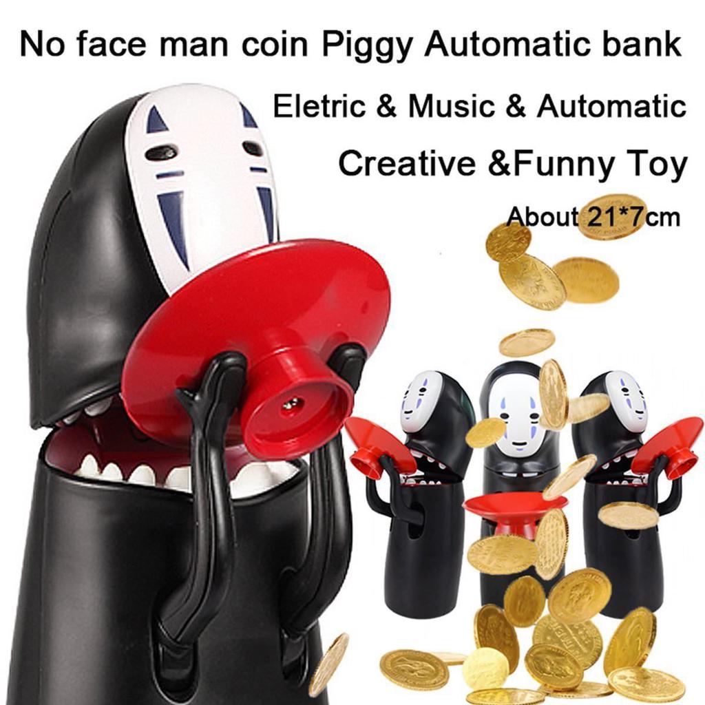 Buy Kaonashi Face Coin Bank-Spirited Away No Face Man Automatic Eaten ...