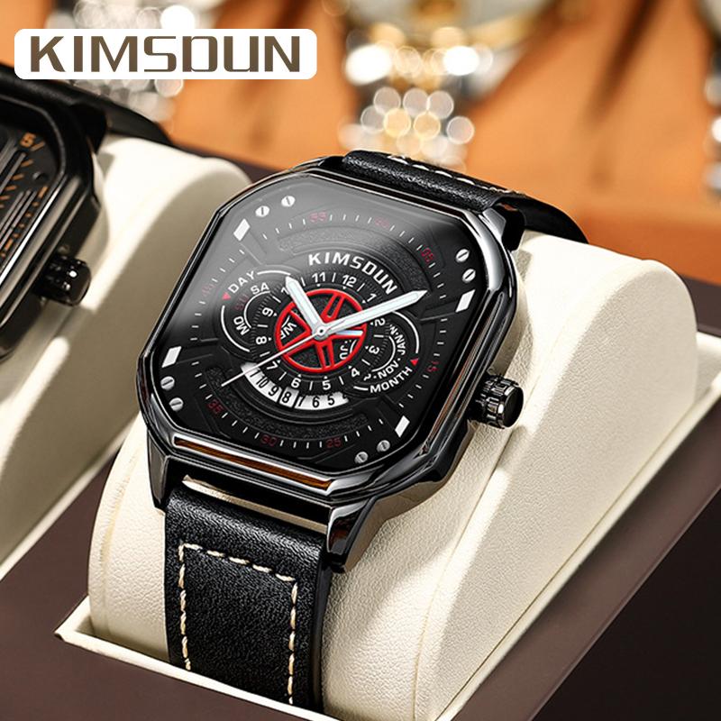 Satın alın 2022 KIMSDUN WATCH MEN's Top Brand Luxury Clock Square ...