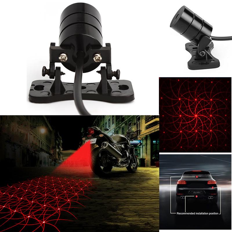 Car Styling Anti-collision Car Laser Tail Fog Light Car Brake Parking ...