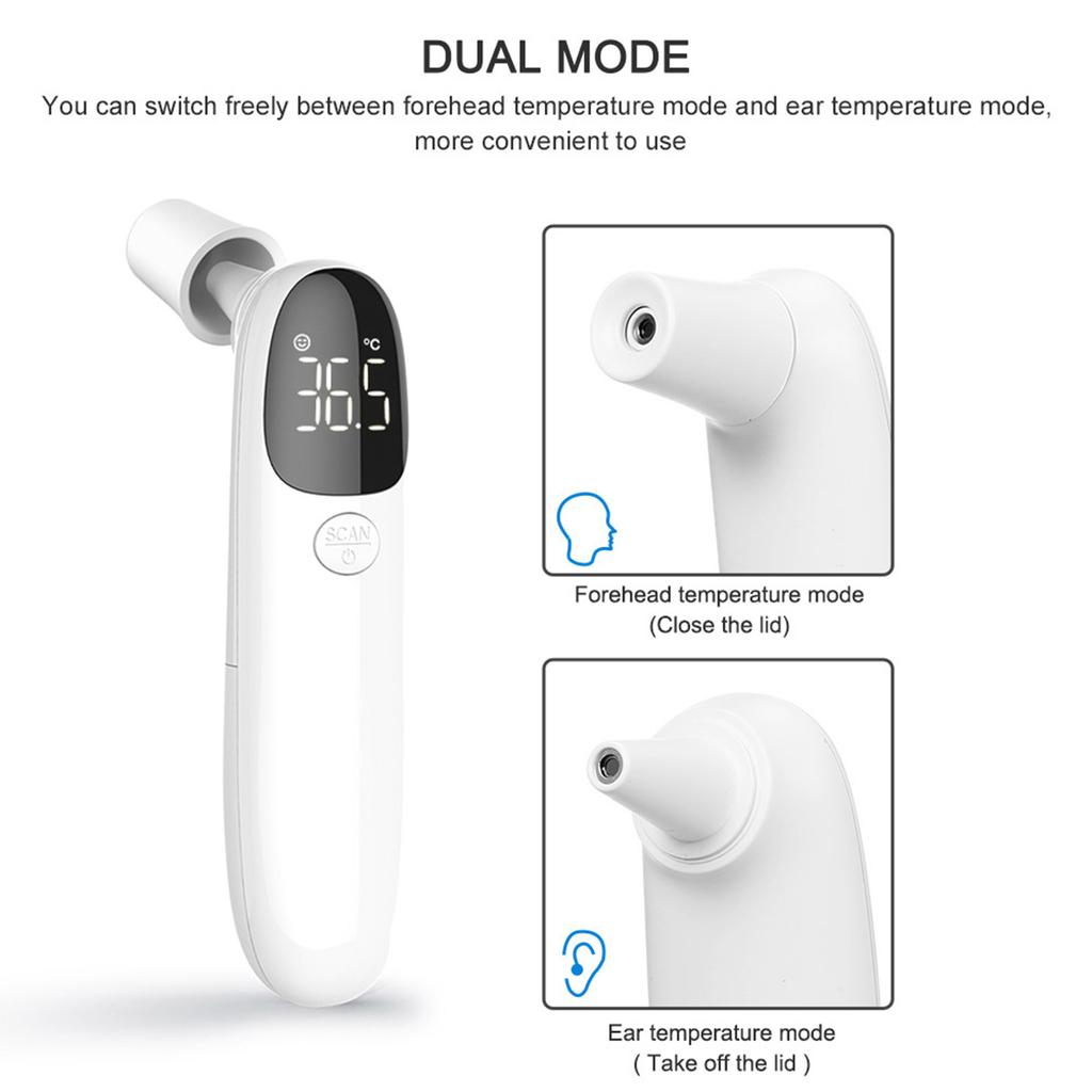 Buy Dual-Mode Infrared Thermometer Non-Contact Forehead And Ear ...