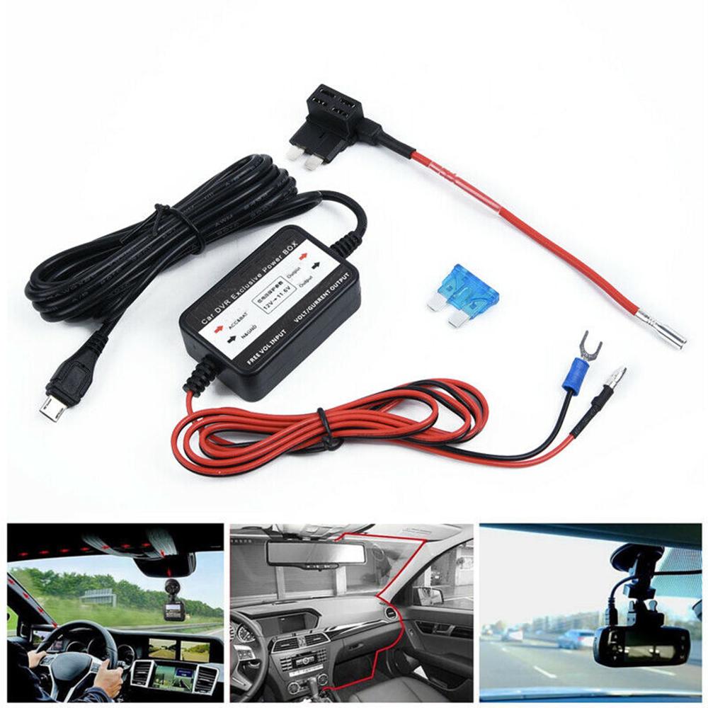 Buy Micro USB-Cable 12-30V To 5V Step-down Line Power Cord Car Dash Cam ...