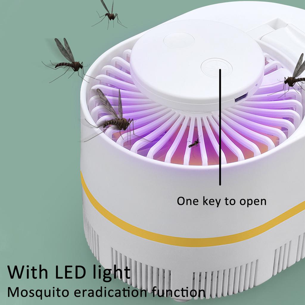 Buy 2-IN-1 Summer Rechargable Fan + Mosquito Trap Lamp 3 Speed ...