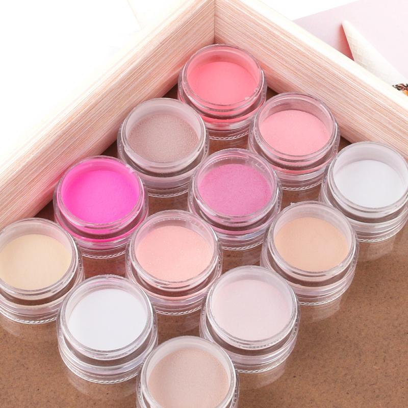 Buy 6PCS Nail Art Crystal Powder Carved Crystal Nail Crystal Liquid ...