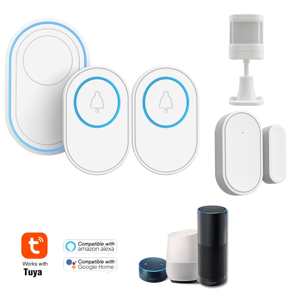Tuya Alarm System With Wireless Wifi Doorbell Function 2pcs Outdoor ...