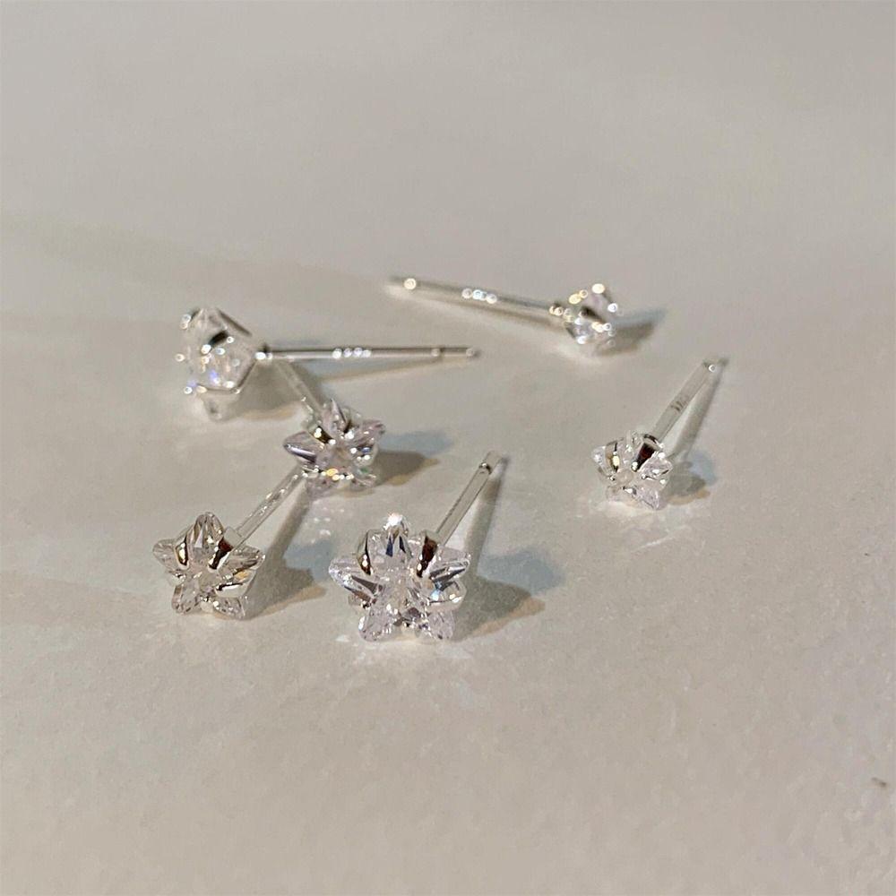 Fashion Jewelry Zircon Girl Gift Korean Style Earrings Stud Earrings Ear Studs Women Mini Earrings acheter a prix bas livraison gratuite avis reels avec des photos Joom