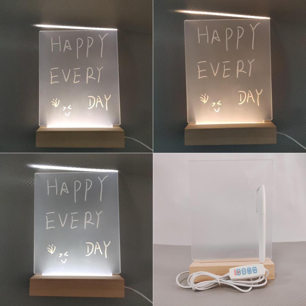 Buy Ins Style Acrylic Luminous Writing Board LED Light Rewritable ...