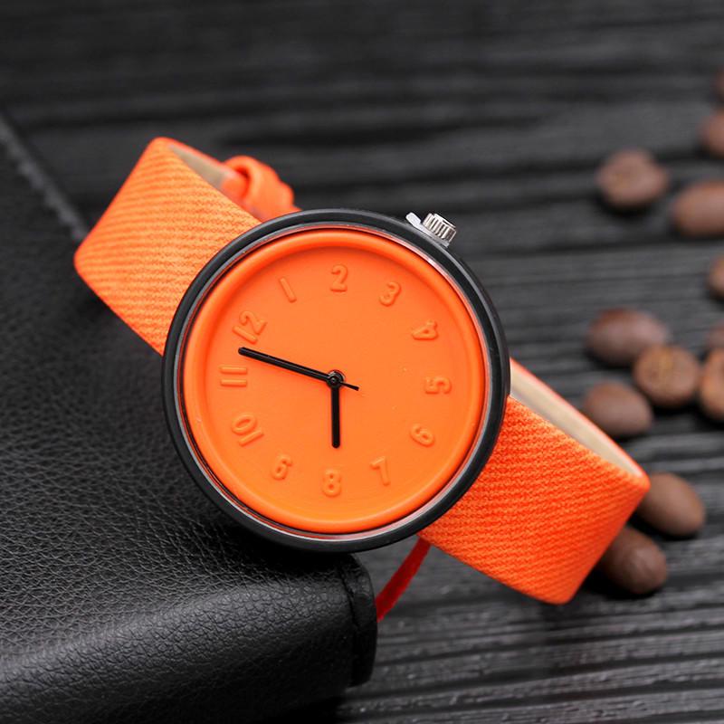 Lovelife Unisex Fashion Number Watches Quartz Canvas Belt Wrist Watch ...