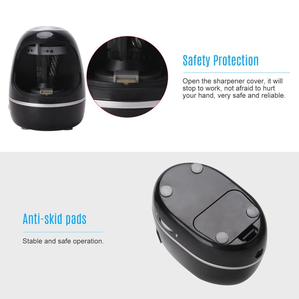 Buy Portable Electric Pencil Sharpener Durable Helical Blade Sharpness ...