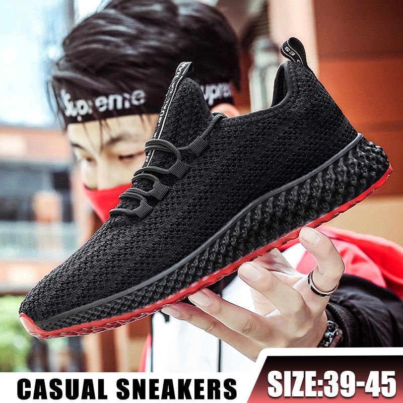 Buy Men Sneakers Soft Bottom Non Slip Sneaker Mesh Breatable ...
