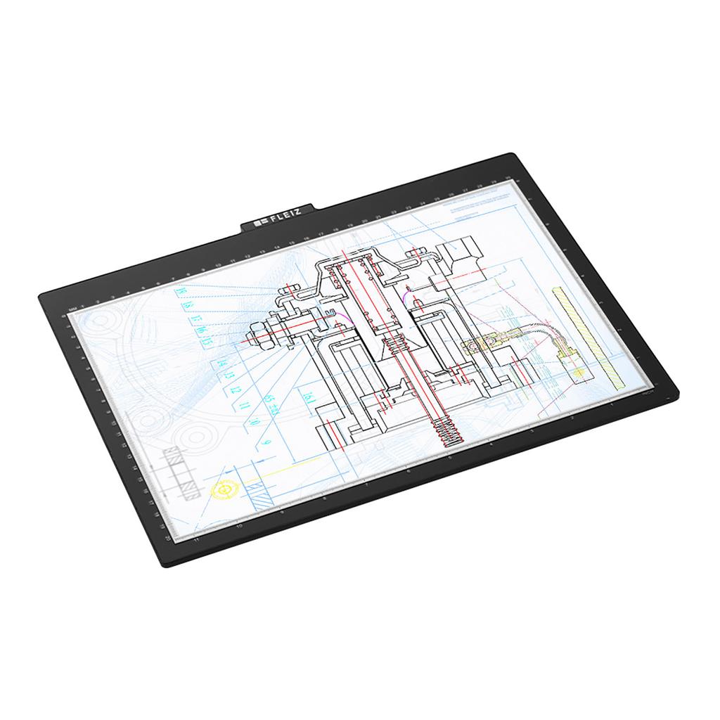 Buy Portable A4 LED Light Box Tracer with Scale USB Powered Tracing ...