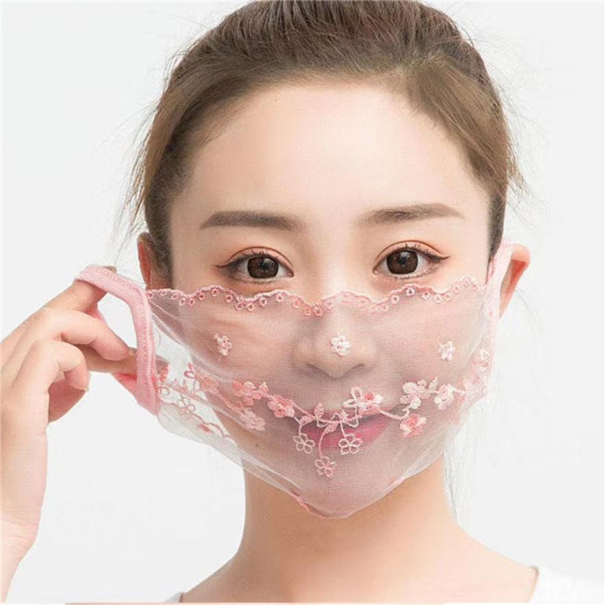 Soft Women's Face Mask Breathable 1Pc Thin Mouth Mask Sun Protection ...