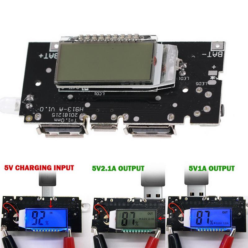 Buy Household Dual USB 5V 1A 2.1A Mobile Power Bank 18650 Lithium Battery Charger Board Module ...