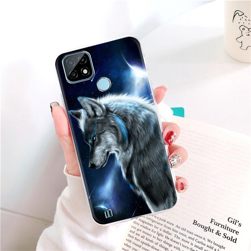 Oppo Realme C21 Kılıfı için Yumuşak Silikon Telefon Tamponu OPPO Realme ...