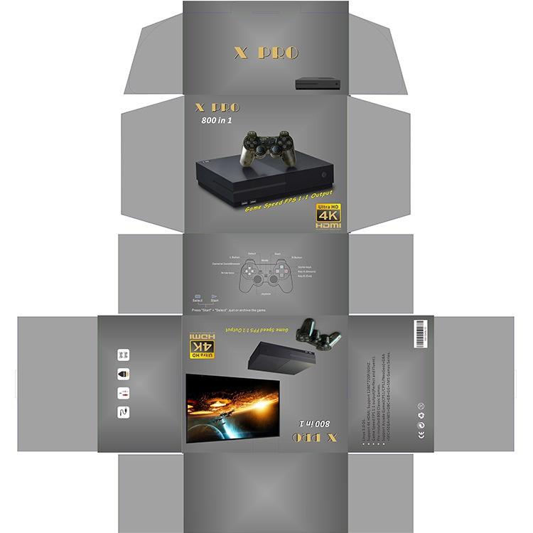 Buy Newest Xpro 4K TV Game Console Nostalgic Classic Built-in 800 ...