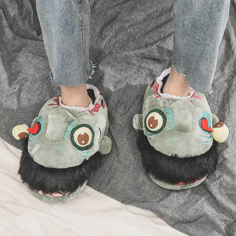 Buy Fashion Unisex Plush Mens Slippers Indoor Funny Anime Home Slippers ...