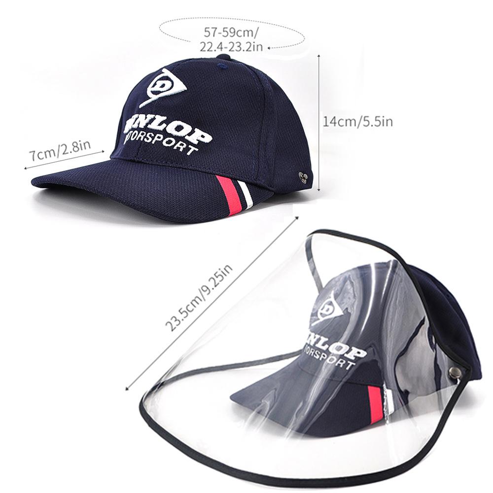 Buy Baseball Cap TPU Face Shield Clear Mask Cotton Baseball Hat Anti ...