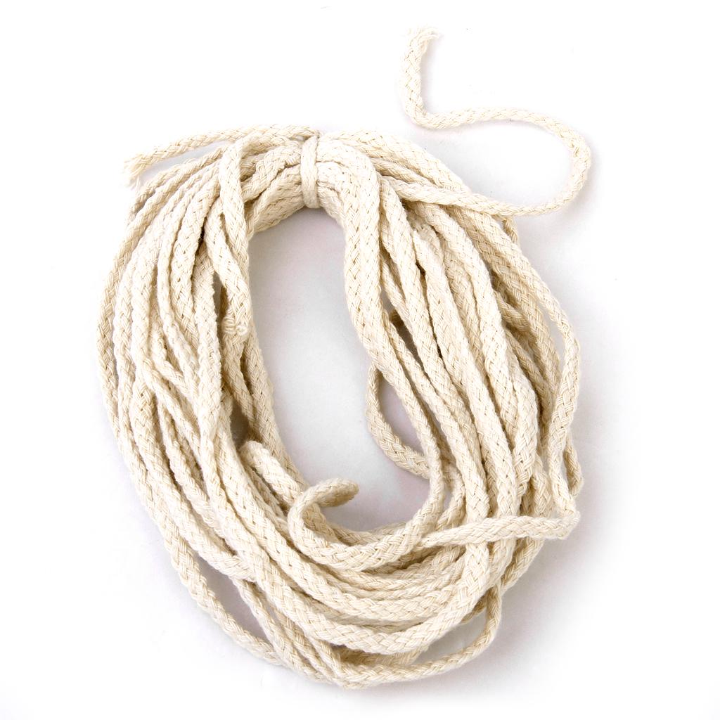 Buy 2x 11yds 5mm Soft Braided Cotton Rope Piping Cord Multi Craft Use ...