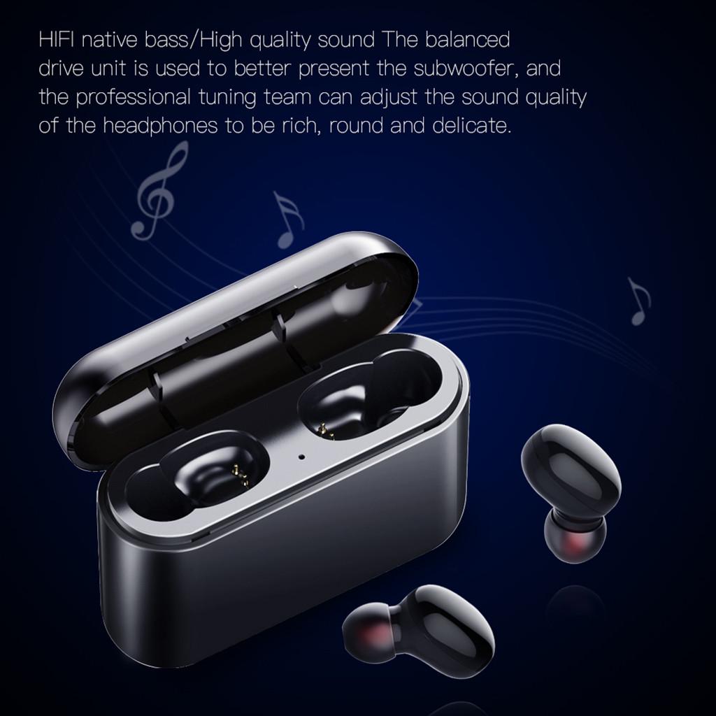 A1 Bluetooth Headset BT 5.0 In-Ear Wireless Headphone Stereo Earbuds ...