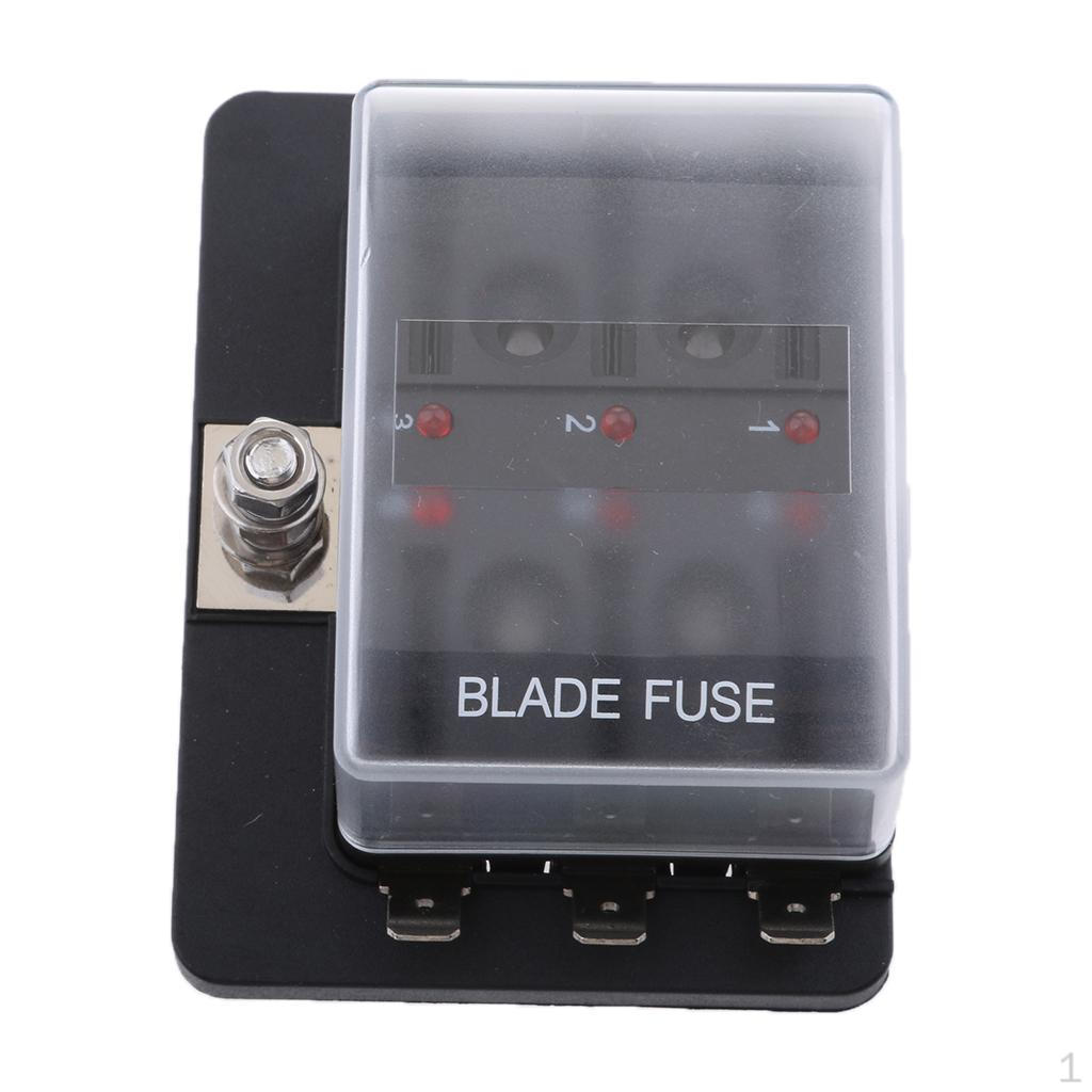 Buy Universal 6 Way Blade Fuse Holder Box Circuit Fuse Block 32V at ...