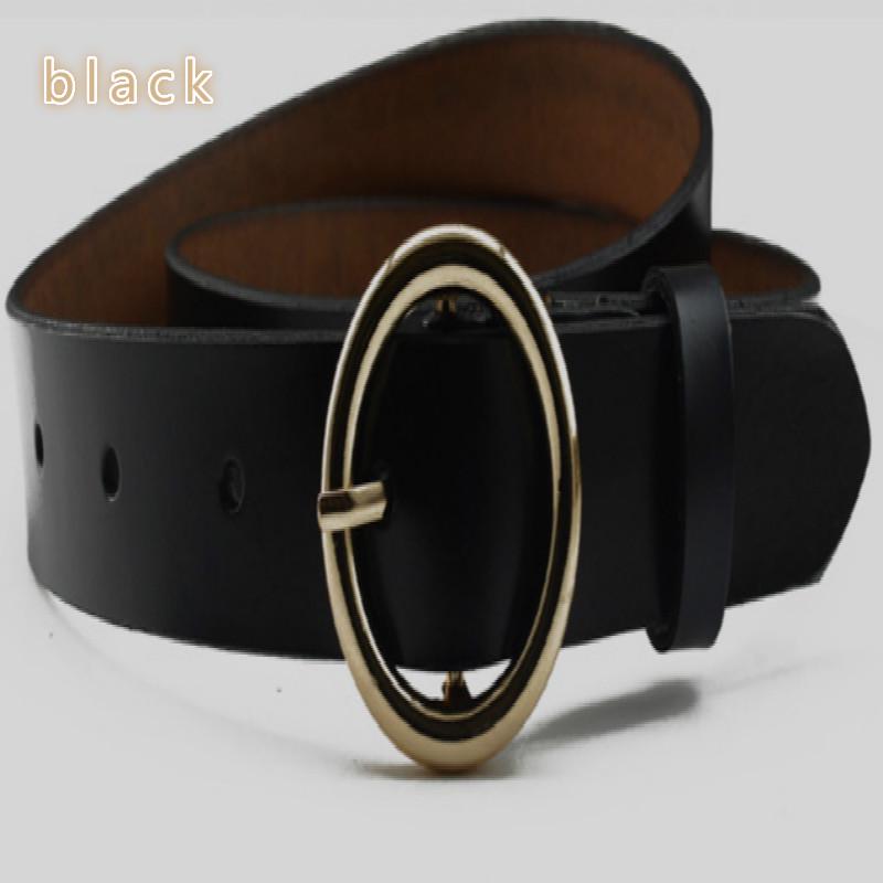 Buy None Round Women Solid Fashion Buckle Waist Casual Shape Belt at ...