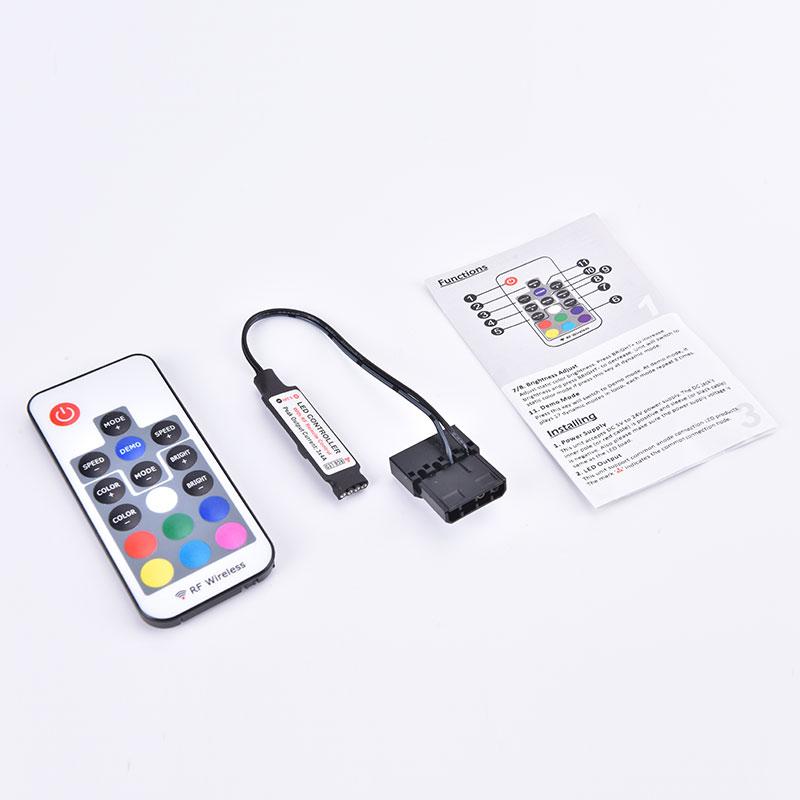 Buy 12V Dc Sata Rgb Controller Rf Remote Controler Wireless For Pc Case ...