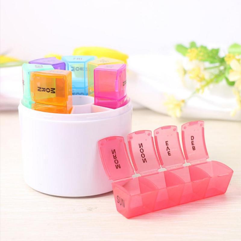 Buy 7 Day Style Pill Medicine Kit Tablet Pill Box Dispenser Organizer ...