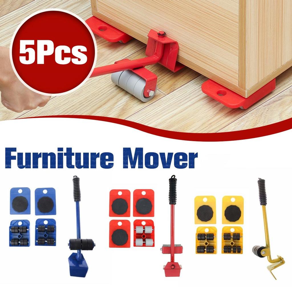 Buy 5Pcs Furniture Moving Heavy Hand Tool Set Furniture Lifter Mover ...