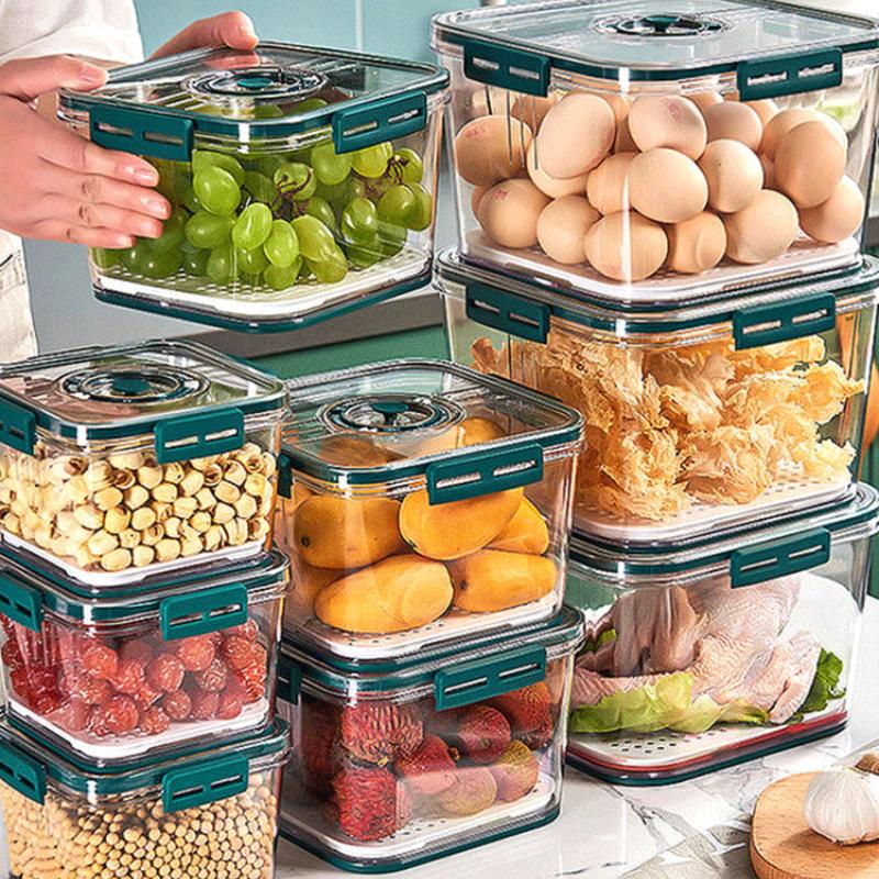 Cheap Kitchen Storage Food Organizer Container PET Seal Stable Cans for ...