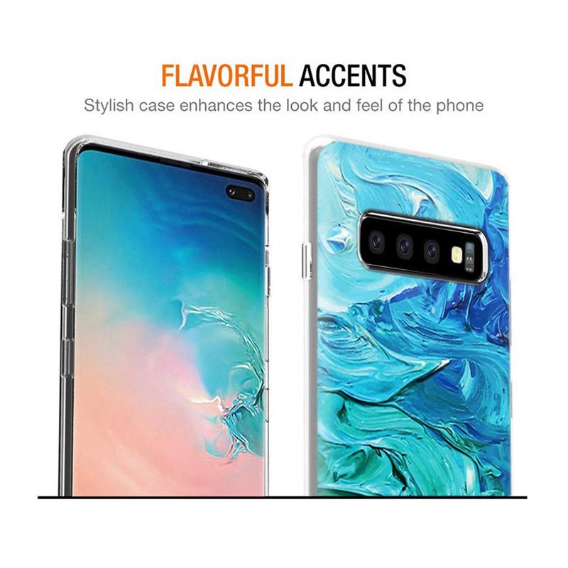 Luxury Marbled Soft Phone Case for Samsung Galaxy S10 Plus Cases S10lite S10e Back Bags Cover ...