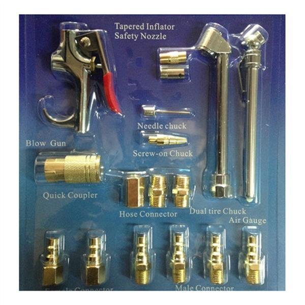 Buy 17pc Air Tool Compressor Blow Gun Chuck Pneumatic Accessory ...