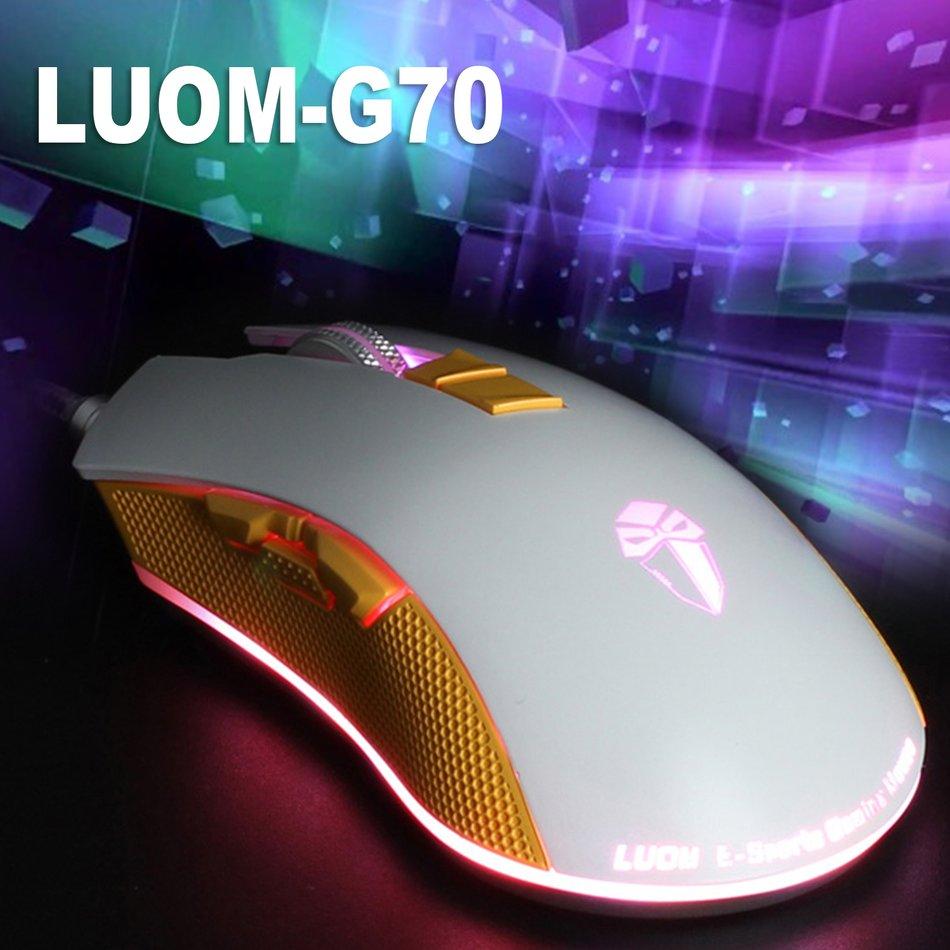 Buy Tech Giant LUOM G70 4000DPI Optical USB Wired Game Mouse 8 Buttons ...