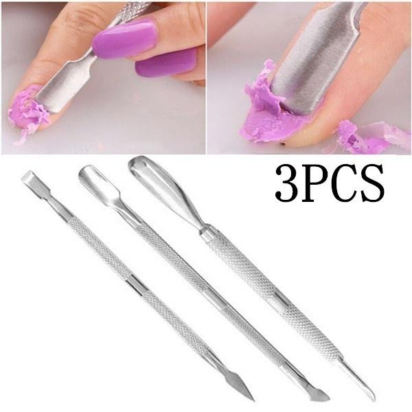 Cheap 3Pcs Kits Pedicure Pusher Spoon Nail Care Cuticle Tool Remove ...