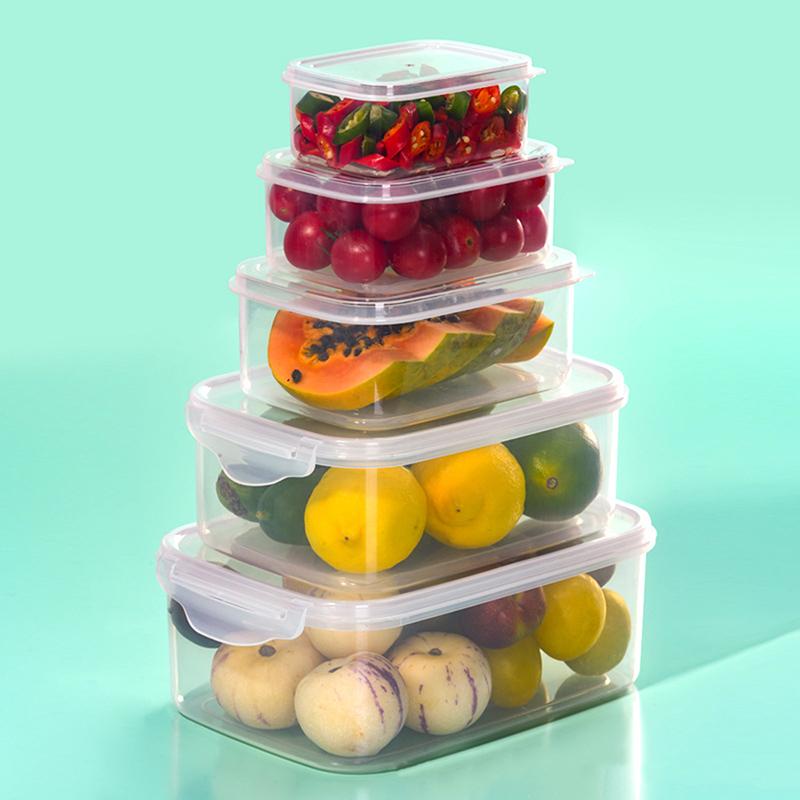 Buzdolabı Gıda Saklama Kapları Kapaklı Sebze Meyve Eti Taze Kutu uygun ...