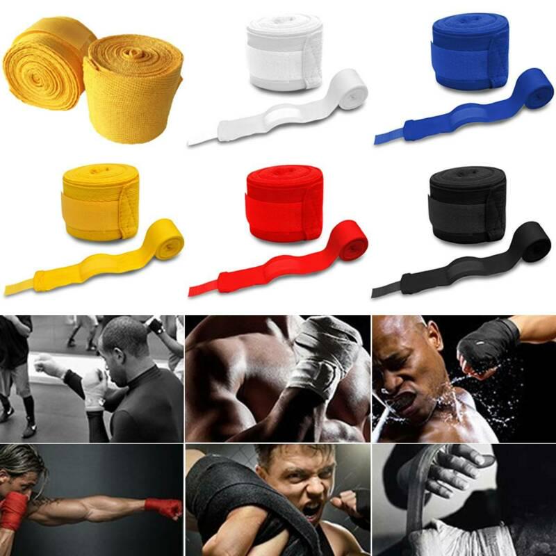 Buy Sports Boxing Hand Wraps Elasticated Inner Gloves Gym Kickboxing ...