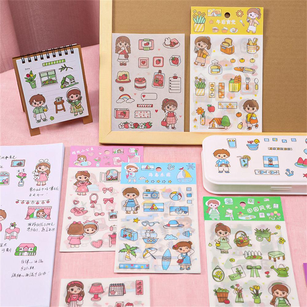 Buy Hand Account Decoration Cartoon Stationery Stickers Sweet Girls ...