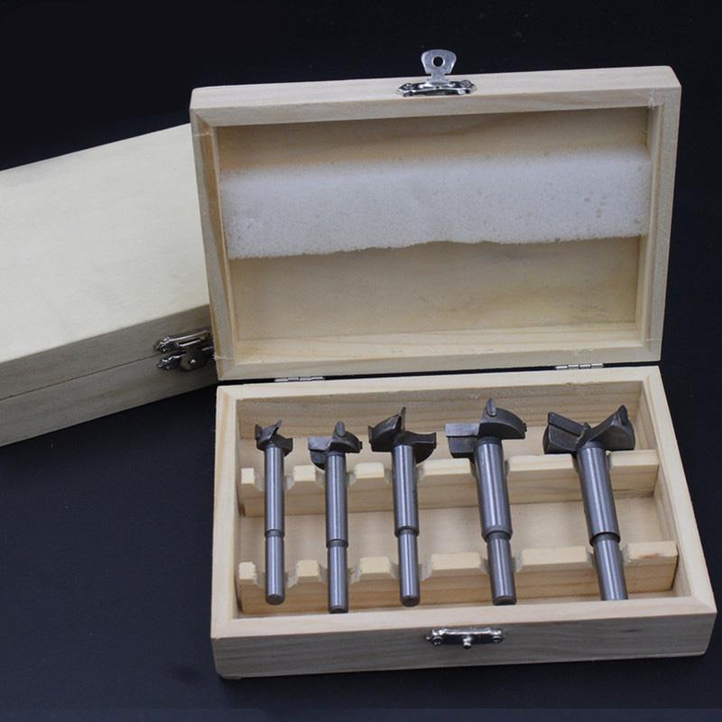 Buy 5PCS Carbide Tip Drill Set Woodworking Hole Opener Hand Drill Wood ...