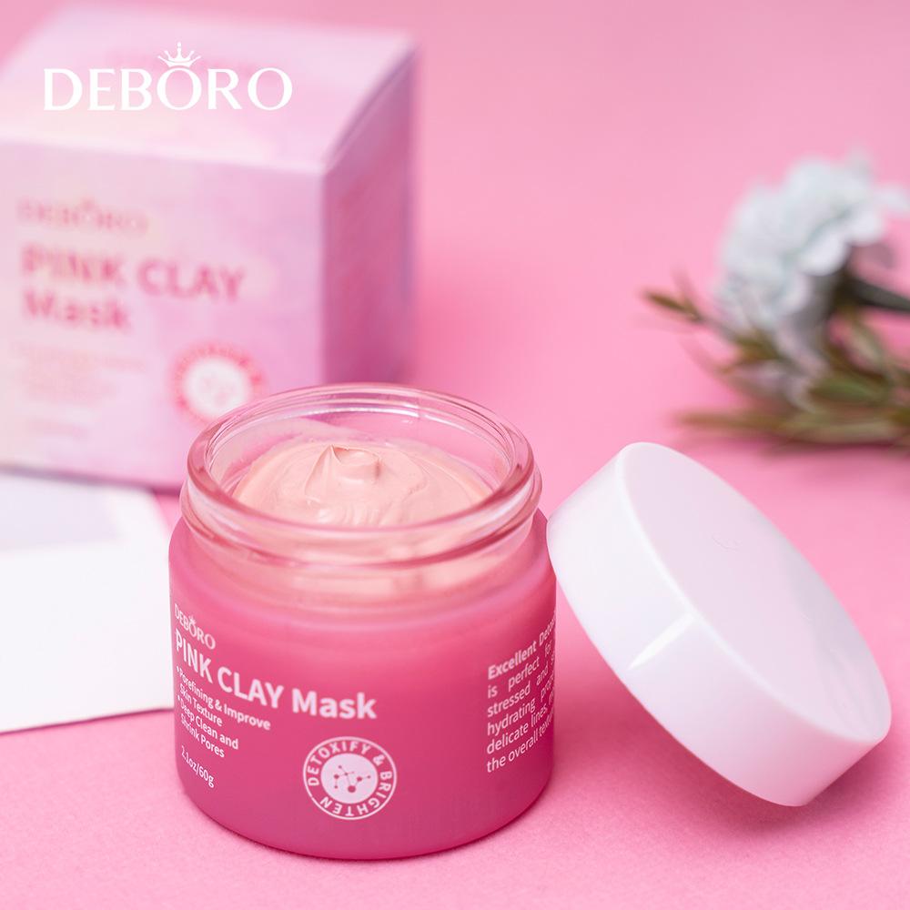 Buy Pink Mud Mask Applying Washable Mineral Mud Mask at affordable ...