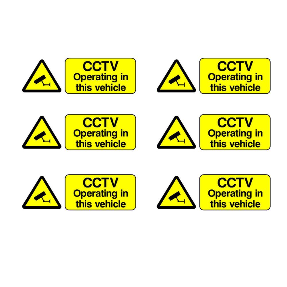CCTV OPERATING IN THIS VEHICLE STICKERS FREE P+P car taxi bus van uygun ...
