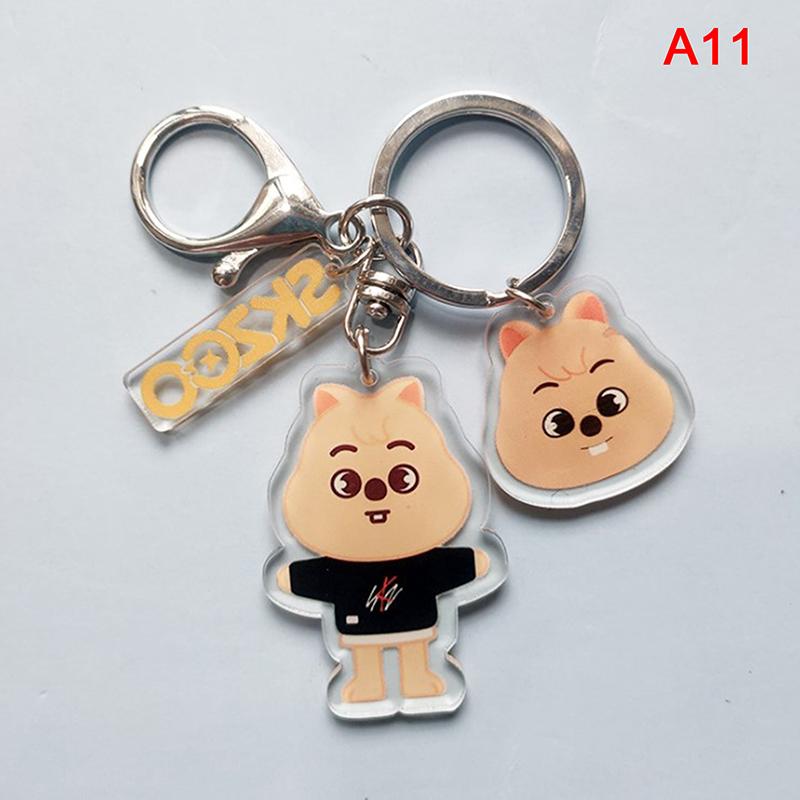 Buy Stray Kids Cartoon Skzoo Key Chain Quality Acrylic Key Chain Bag ...