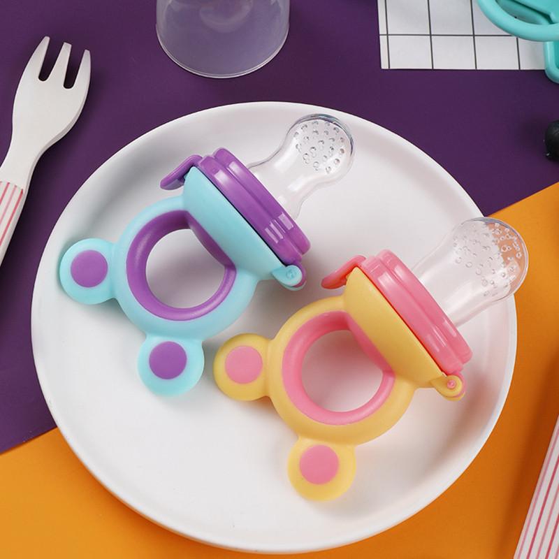 Buy Baby Feeder Silicone Fresh Food Nibbler Kids Boy Girl Bear Ear ...
