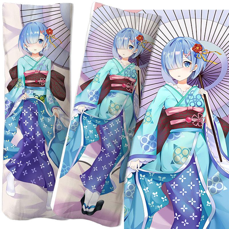 Cheap 150*50cm Re Zero Emilia Japan Anime Dakimakura Pillow Case ...
