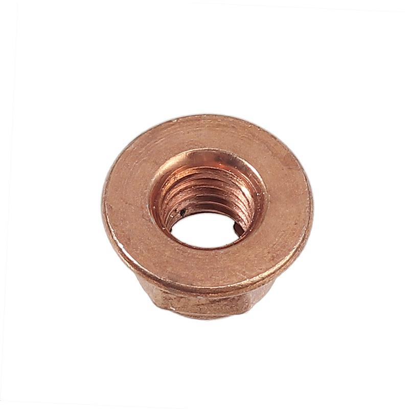 Buy 50x M8 Copper Flashed 8 Mm Exhaust Manifold Nut Nuts High ...