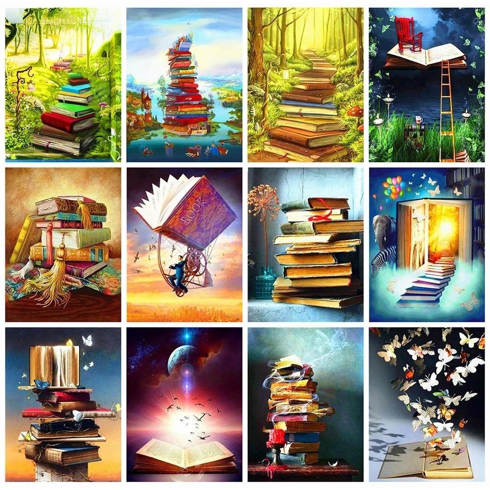 5d Diamond Painting Book Diamond Art Full Drill Mosaic Stairs ...