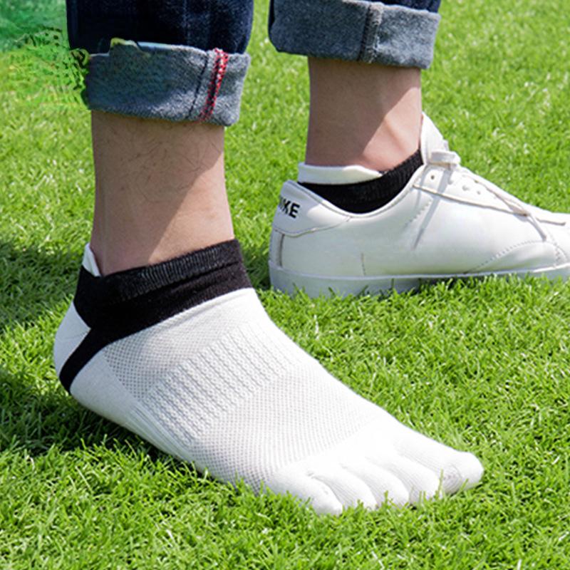 Buy 1pair Spring Summer Five Finger Socks Invisible Men Boy Pure Cotton ...