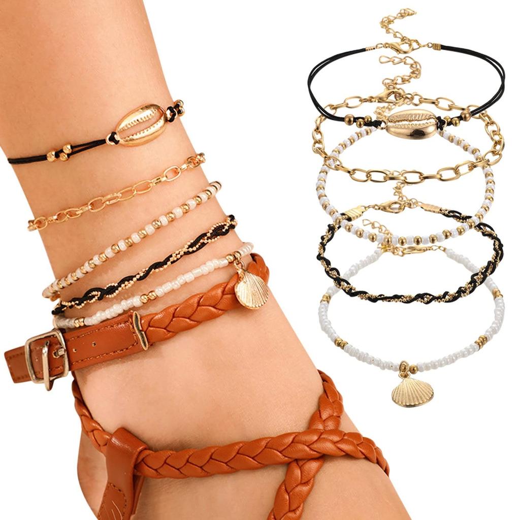 Cheap Layered Women's Fashion Boho Layer Anklets Women's Anklets ...