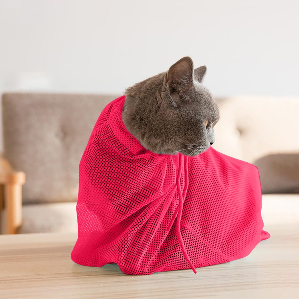 Cheap Multifunctional Cat Bath Bag Adjustable Breathable Bath Bag Anti ...