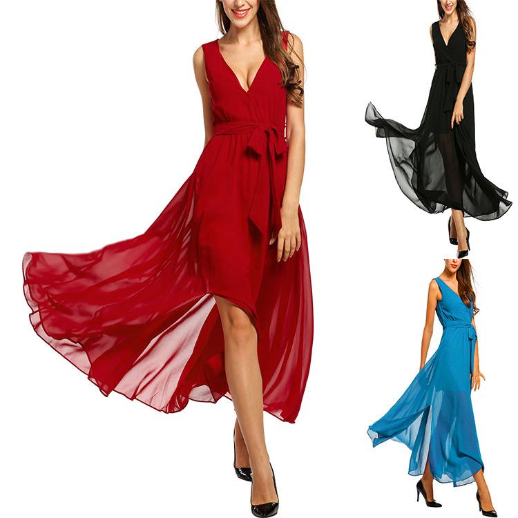 Buy Dress for Women Ladies Summer Sexy Dress Fashion Dress at ...