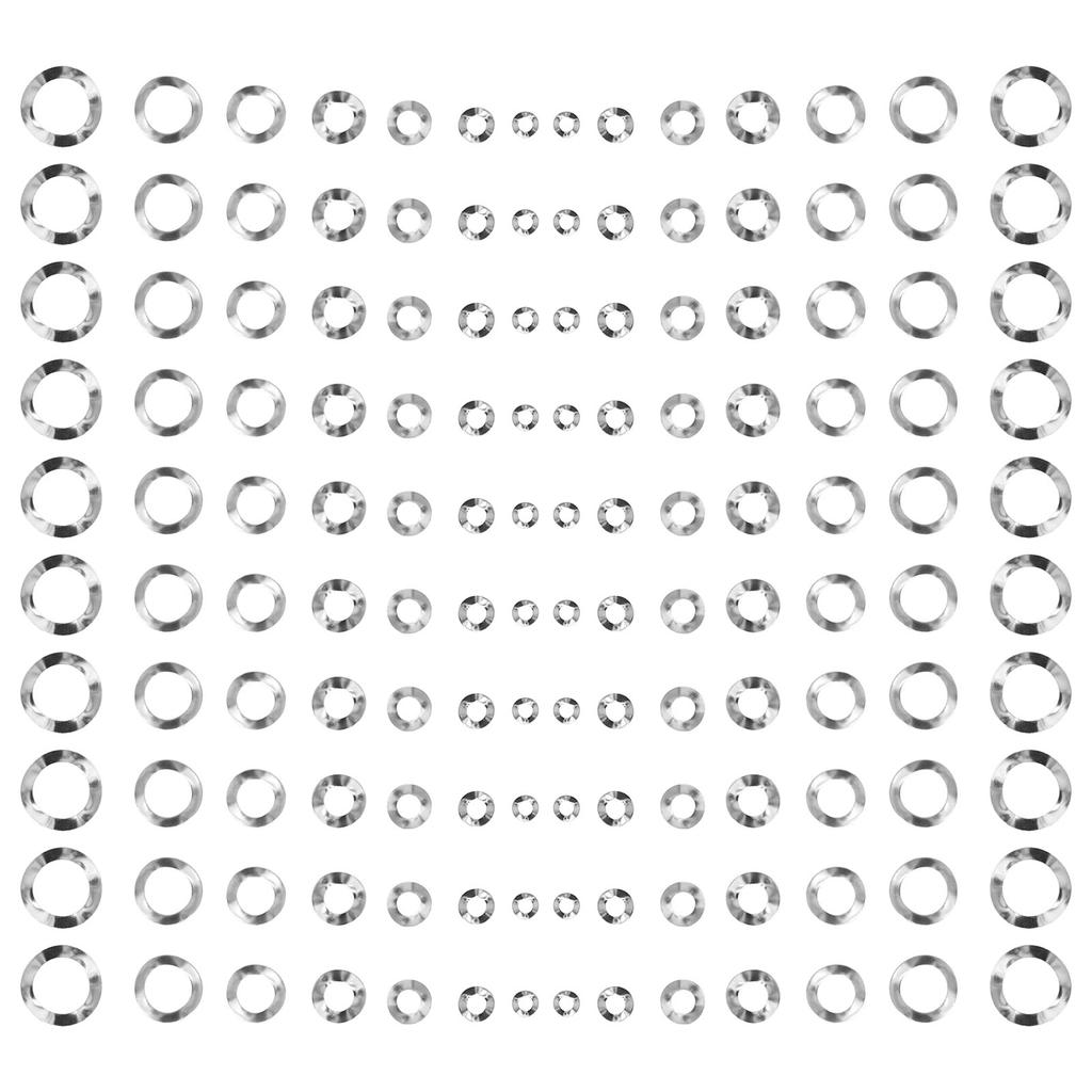 100Pcs Wave Washer Assortment Kit Crinkle Wavey Washers A2 Stainless ...