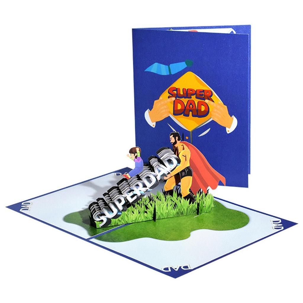 Satın alın 3d Pop Up Fathers Day Cards|Congratulations Gifts For Men|Paper Love Super Father Day ...